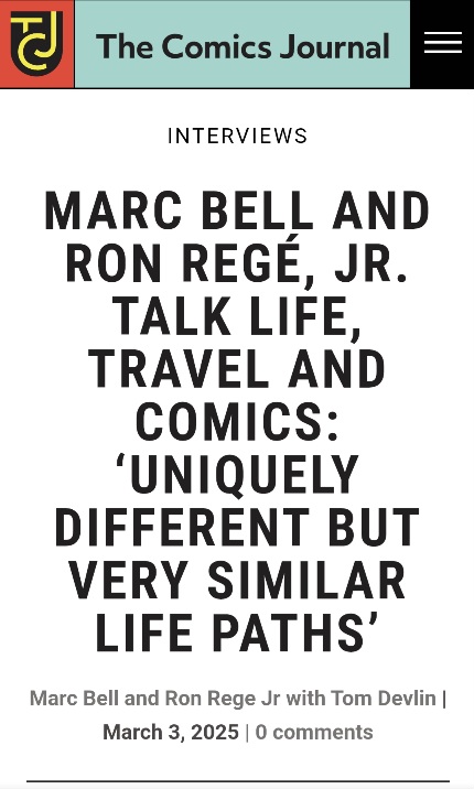 D&Q’s Tom Devlin Interviews Marc Bell and Ron Regé Jr. for The Comics ...
